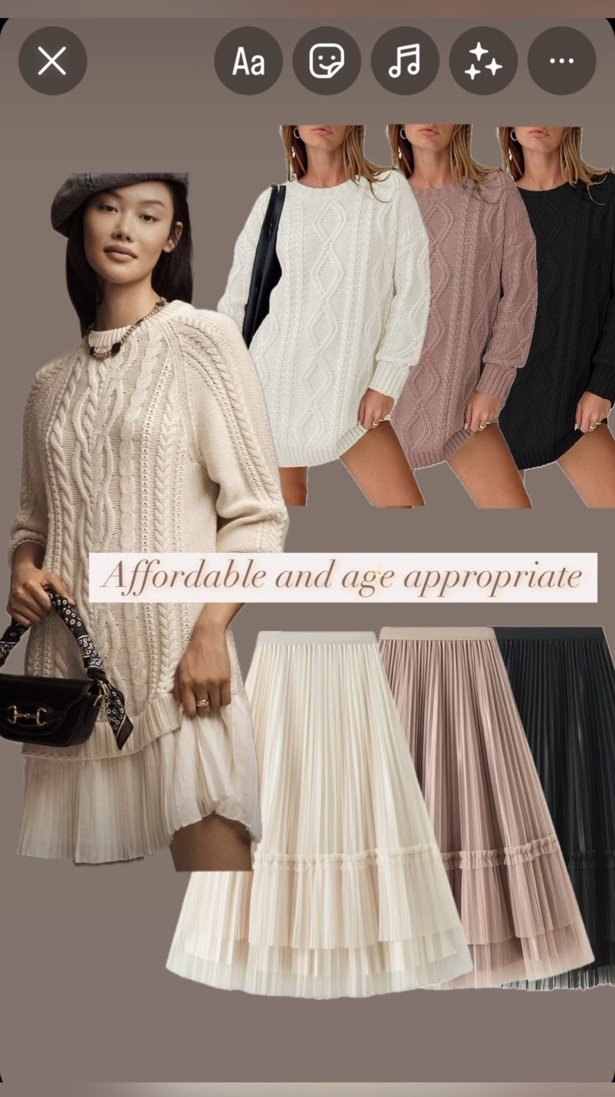 By Anthropologie Twofer Cable-Knit … curated on LTK