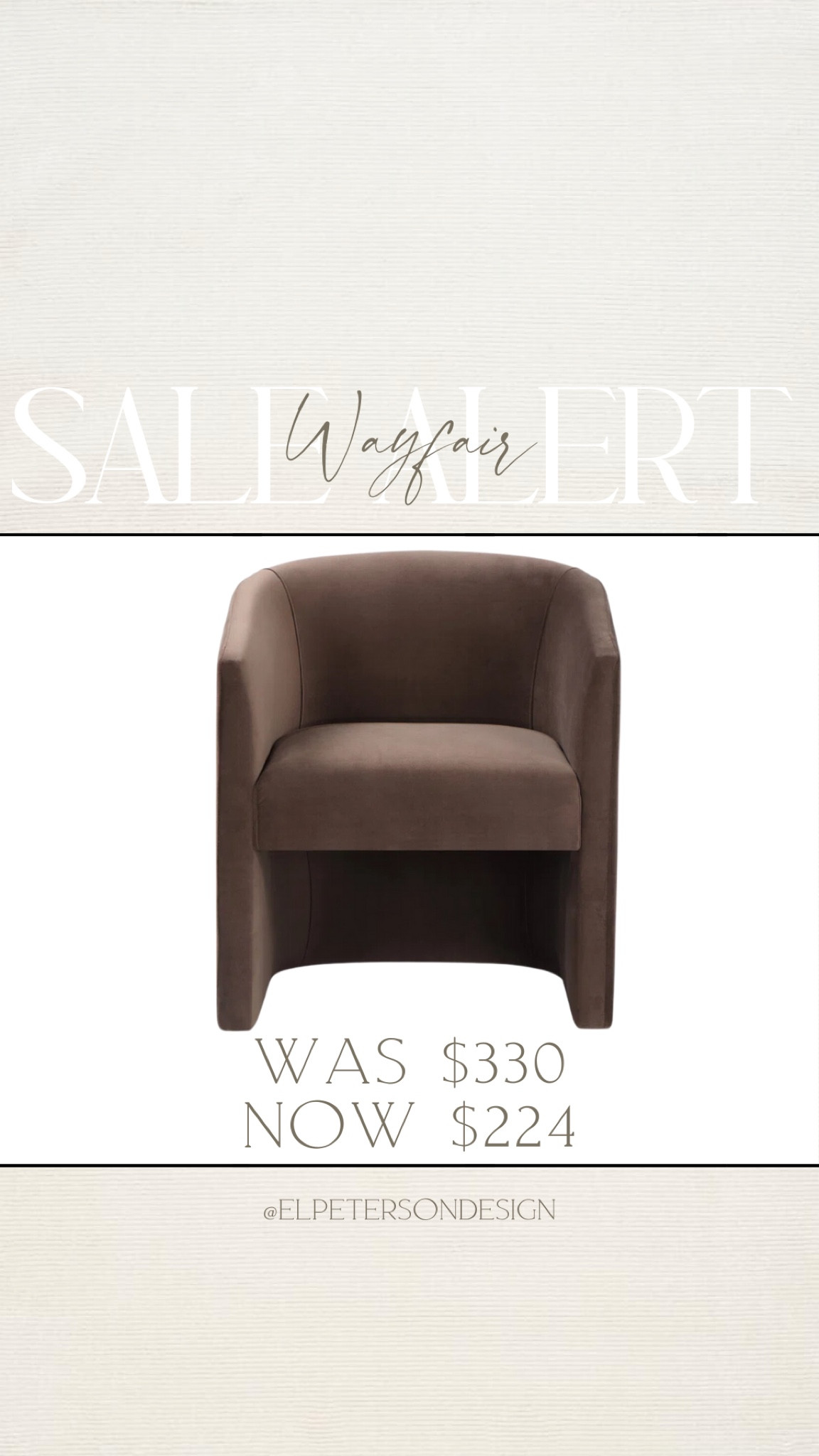 Yoel Velvet Solid Back Arm Chair curated on LTK