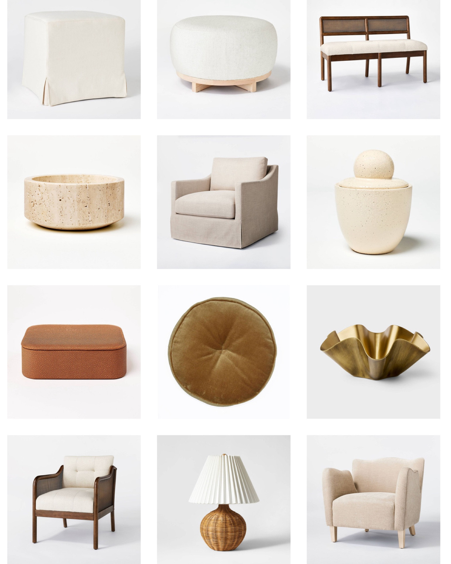 Lynwood Slipcover Cube Ottoman - … curated on LTK