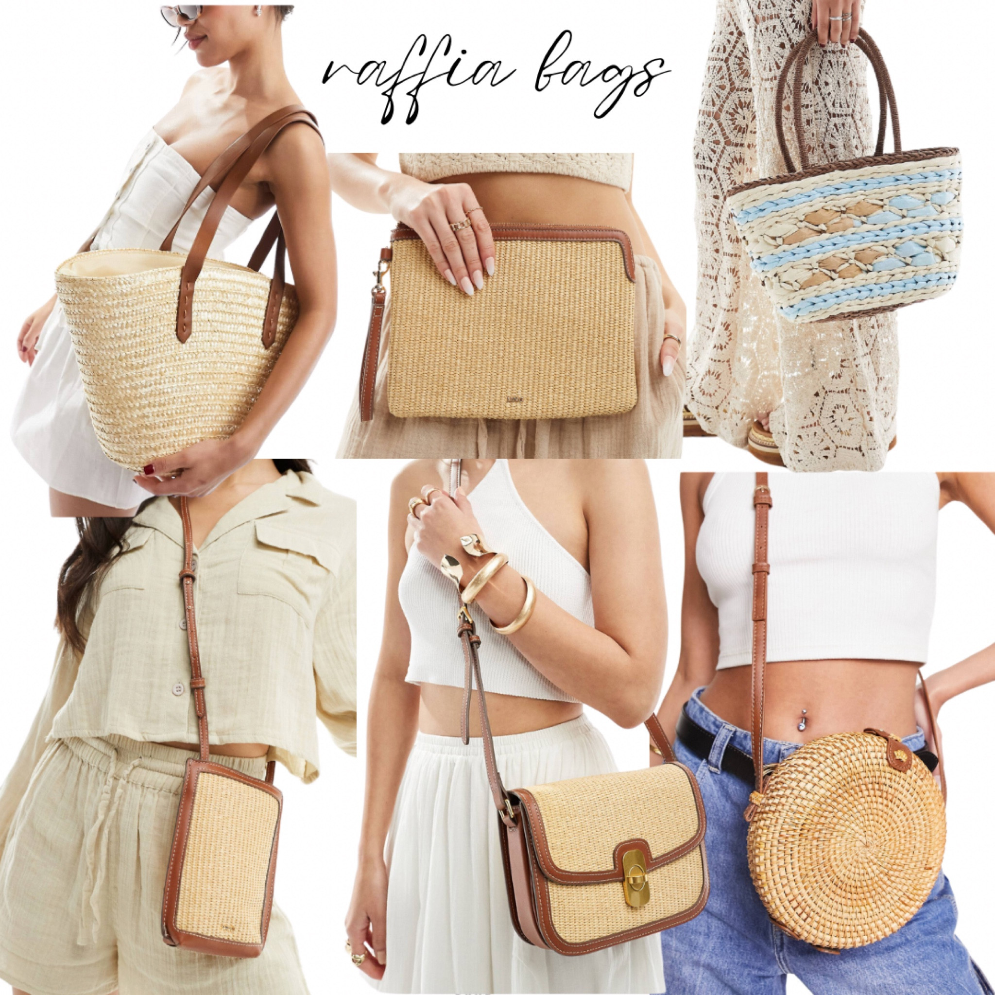 Mango raffia bag with contrast … curated on LTK