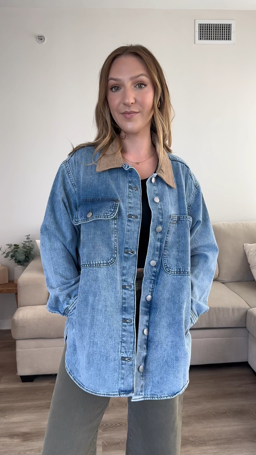 Women's Long Sleeve Denim Shacket … curated on LTK