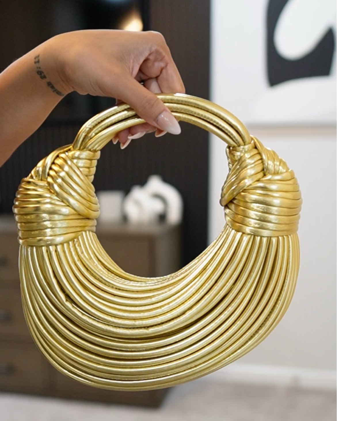 BRB FAUX LEATHER METALLIC ROPE … curated on LTK