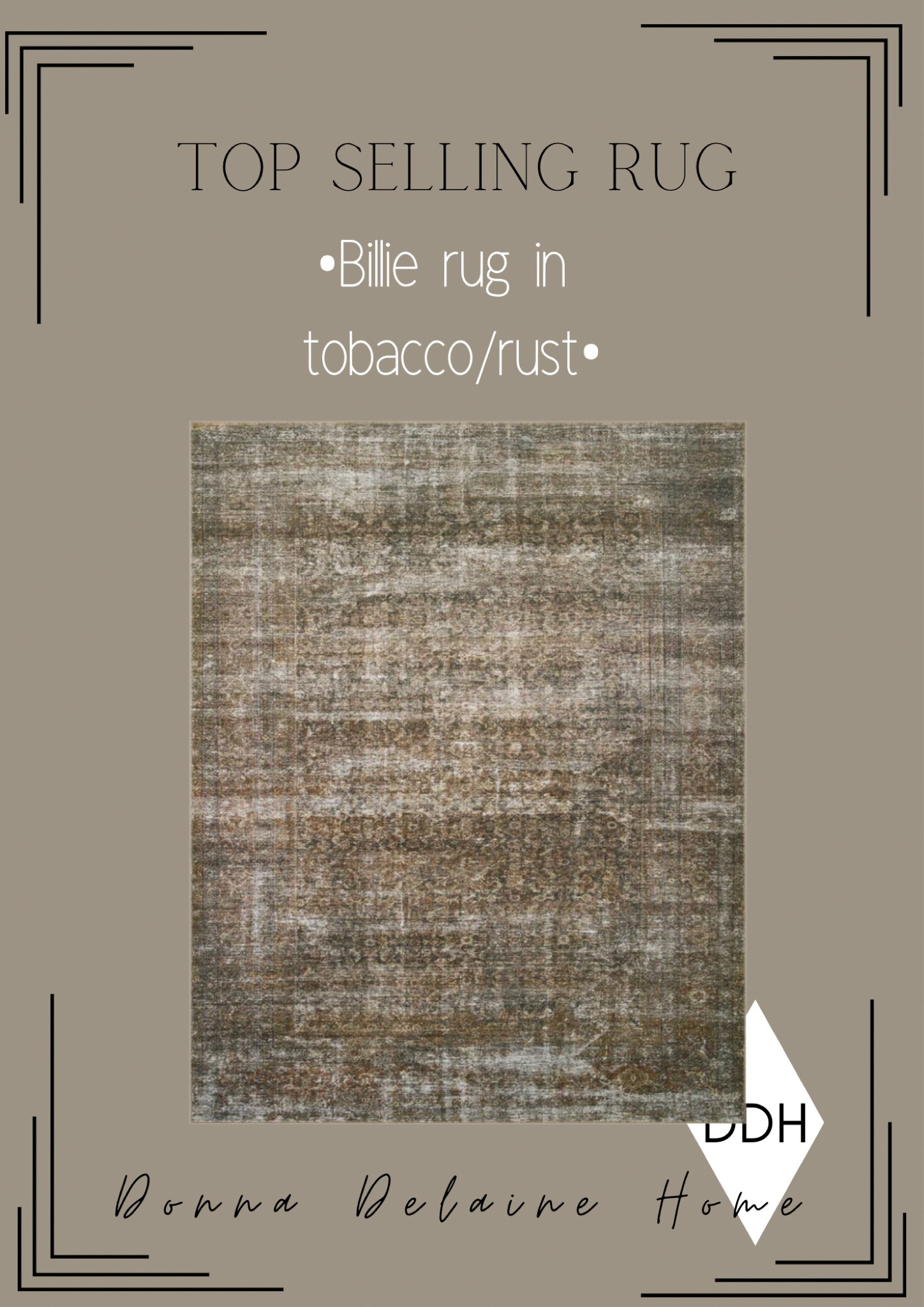 Billie Performance Tobacco/Rust Rug curated on LTK