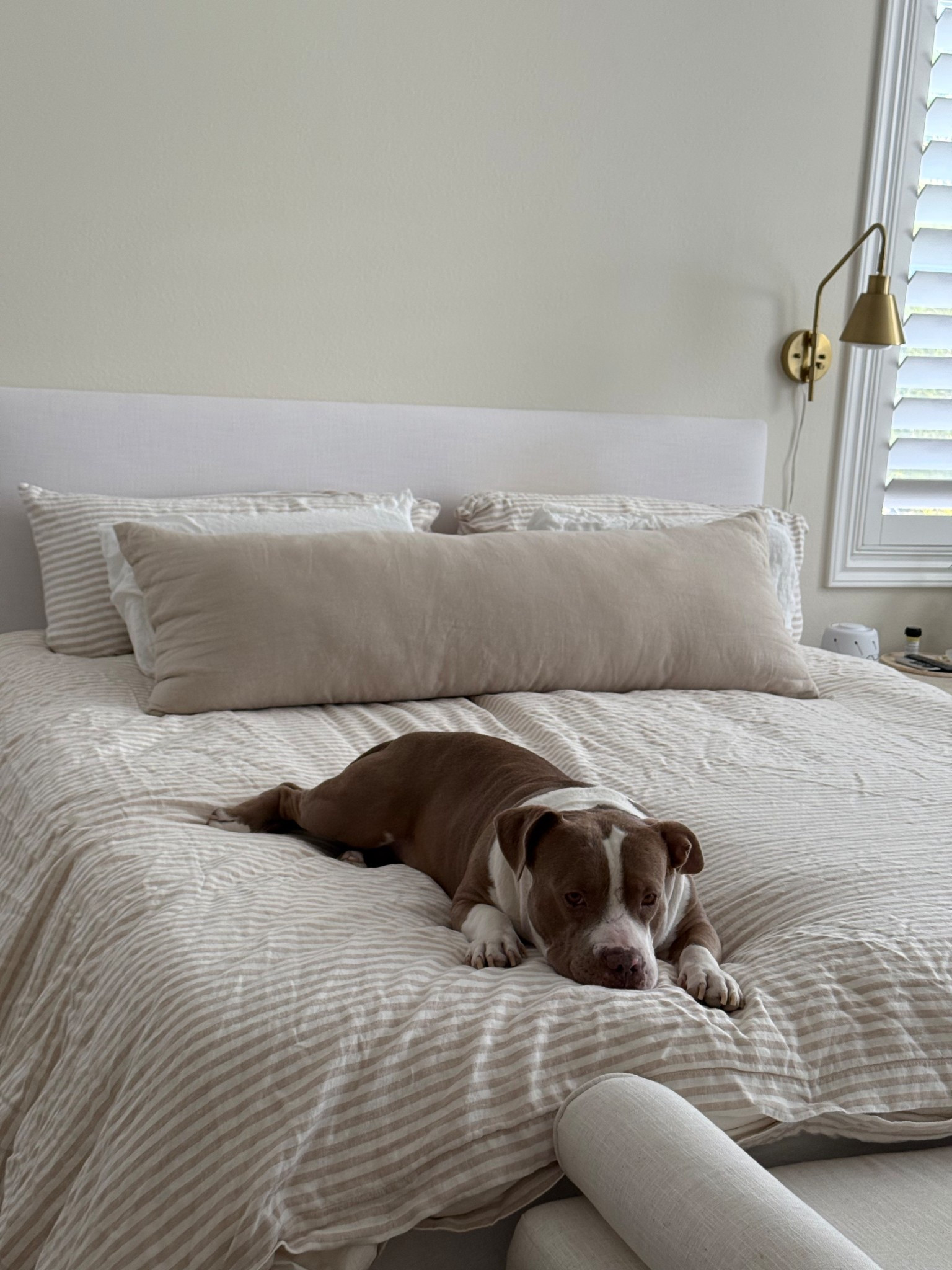 Natural Striped Linen Bedding Set. … curated on LTK