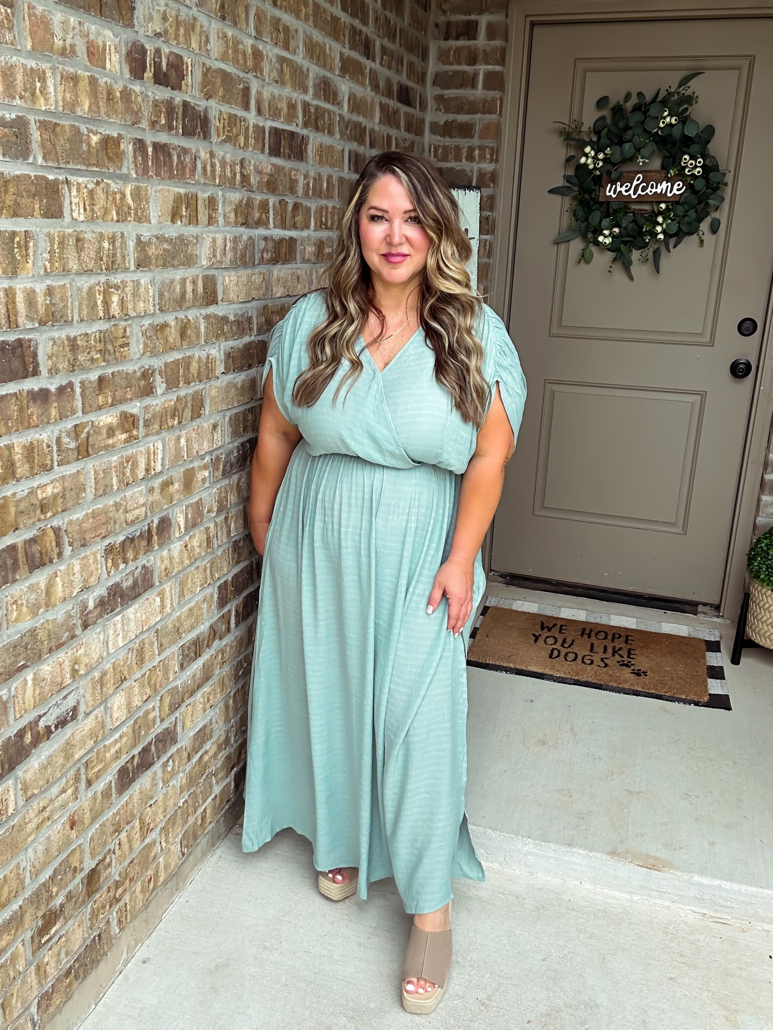 Surplice Neck Leg-Slit Dress curated on LTK