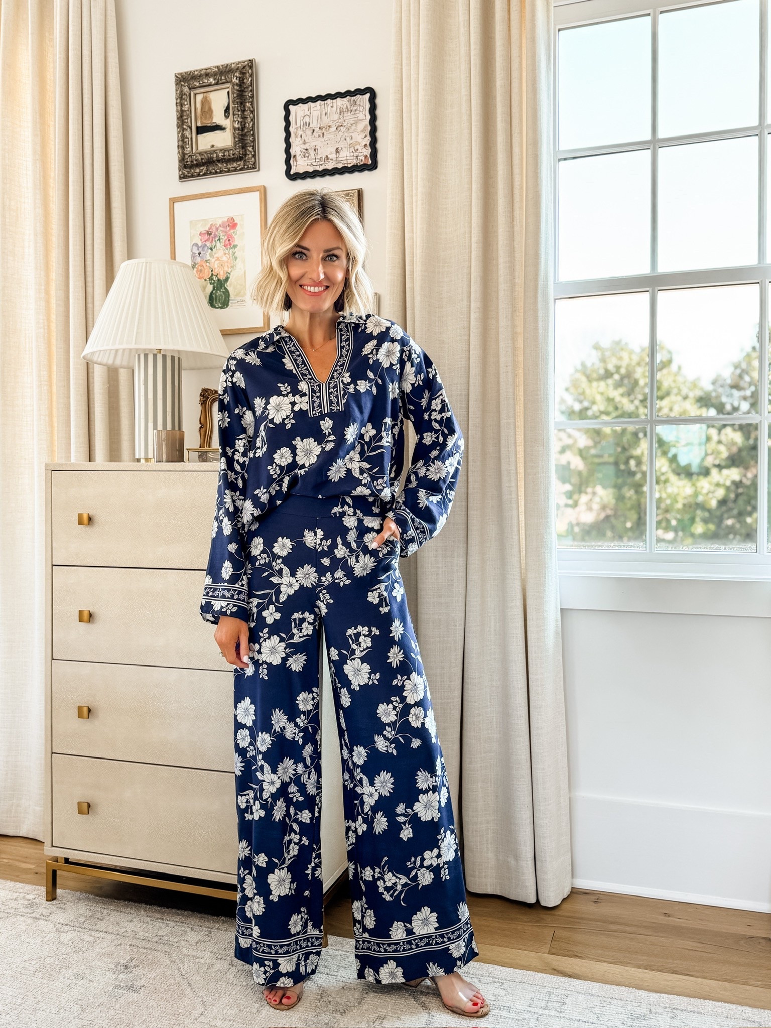 Floral Easy Split Neck Top curated on LTK