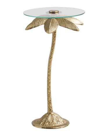 Palm Tree Accent Table curated on LTK
