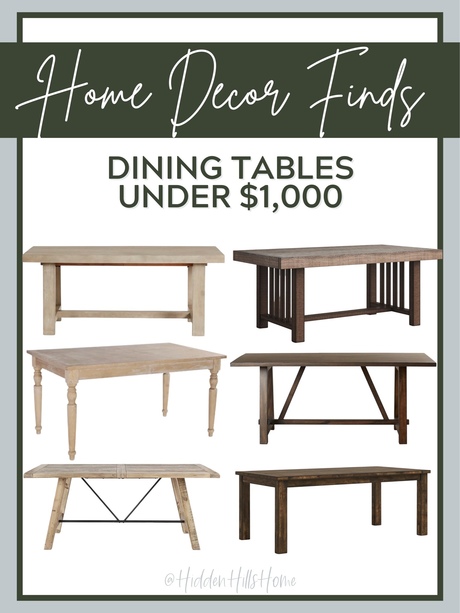 Hillary 59'' Dining Table curated on LTK