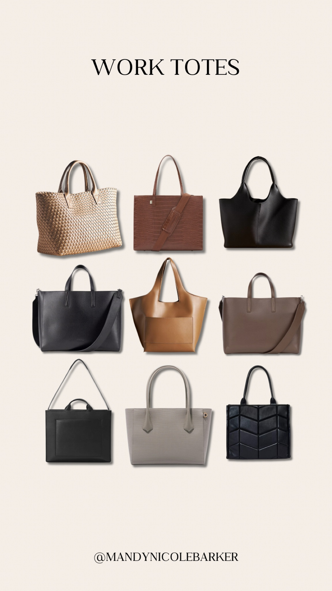 The Large Work Tote in Maple curated on LTK