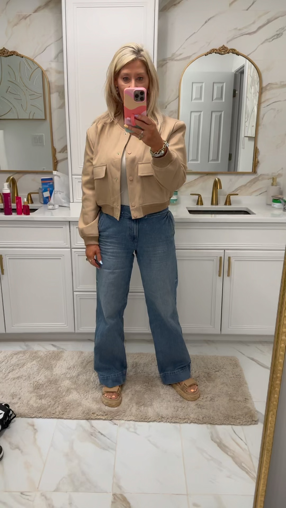 Womens Cropped Bomber Jacket … curated on LTK