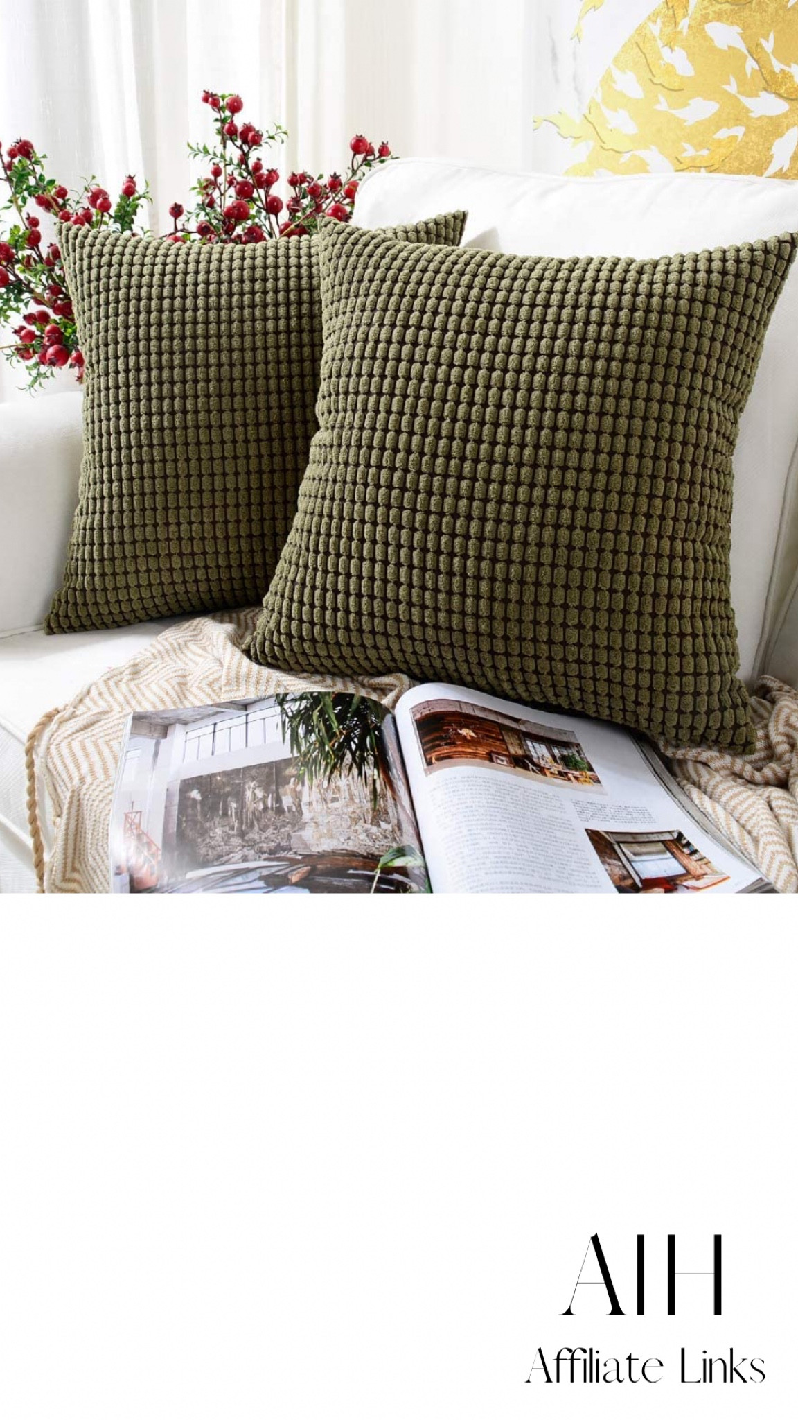 MERNETTE Pack of 2, Corduroy Soft … curated on LTK