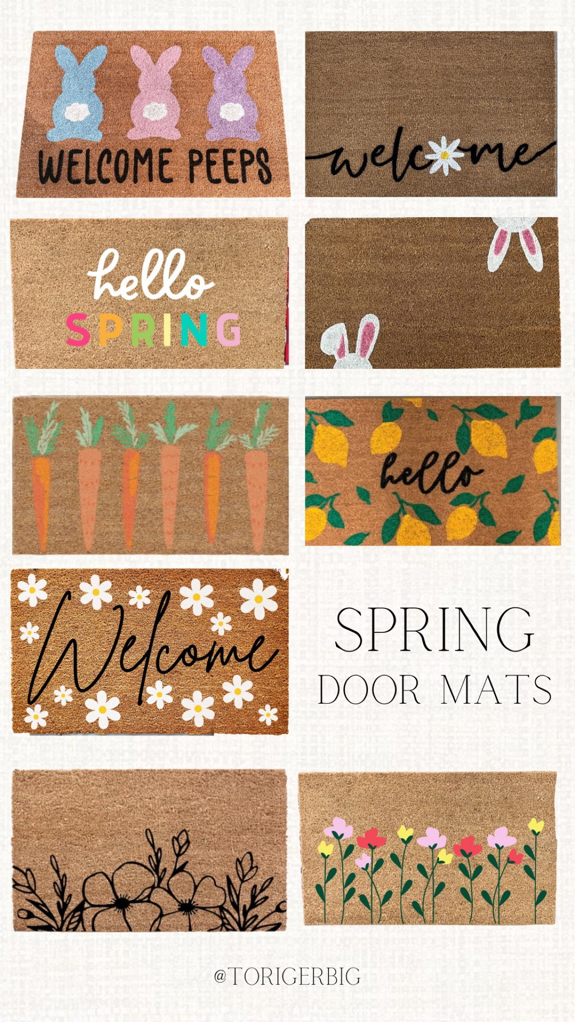 Colorful Hello Spring Doormat … curated on LTK