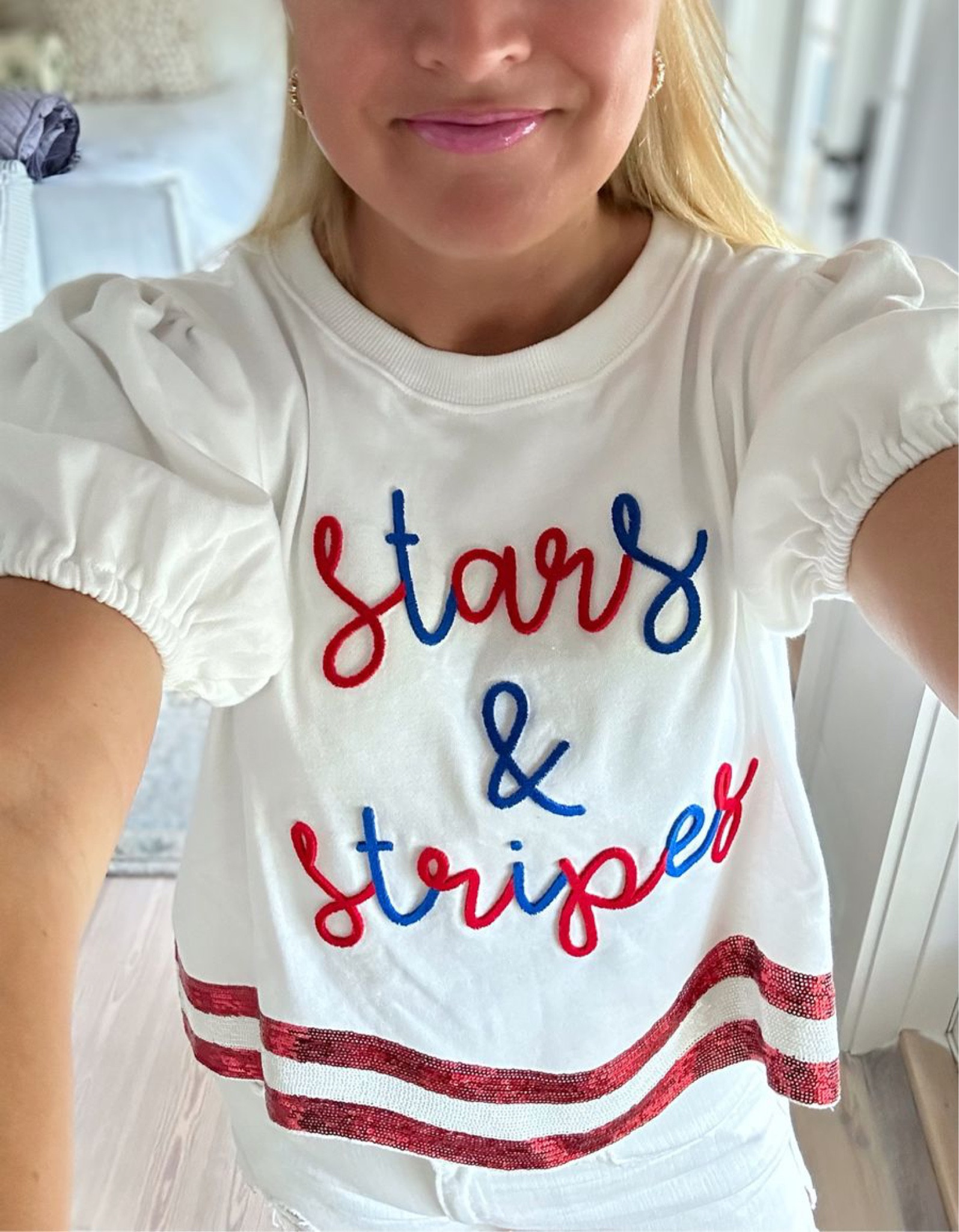 "Stars & Stripes" Top- White curated on LTK