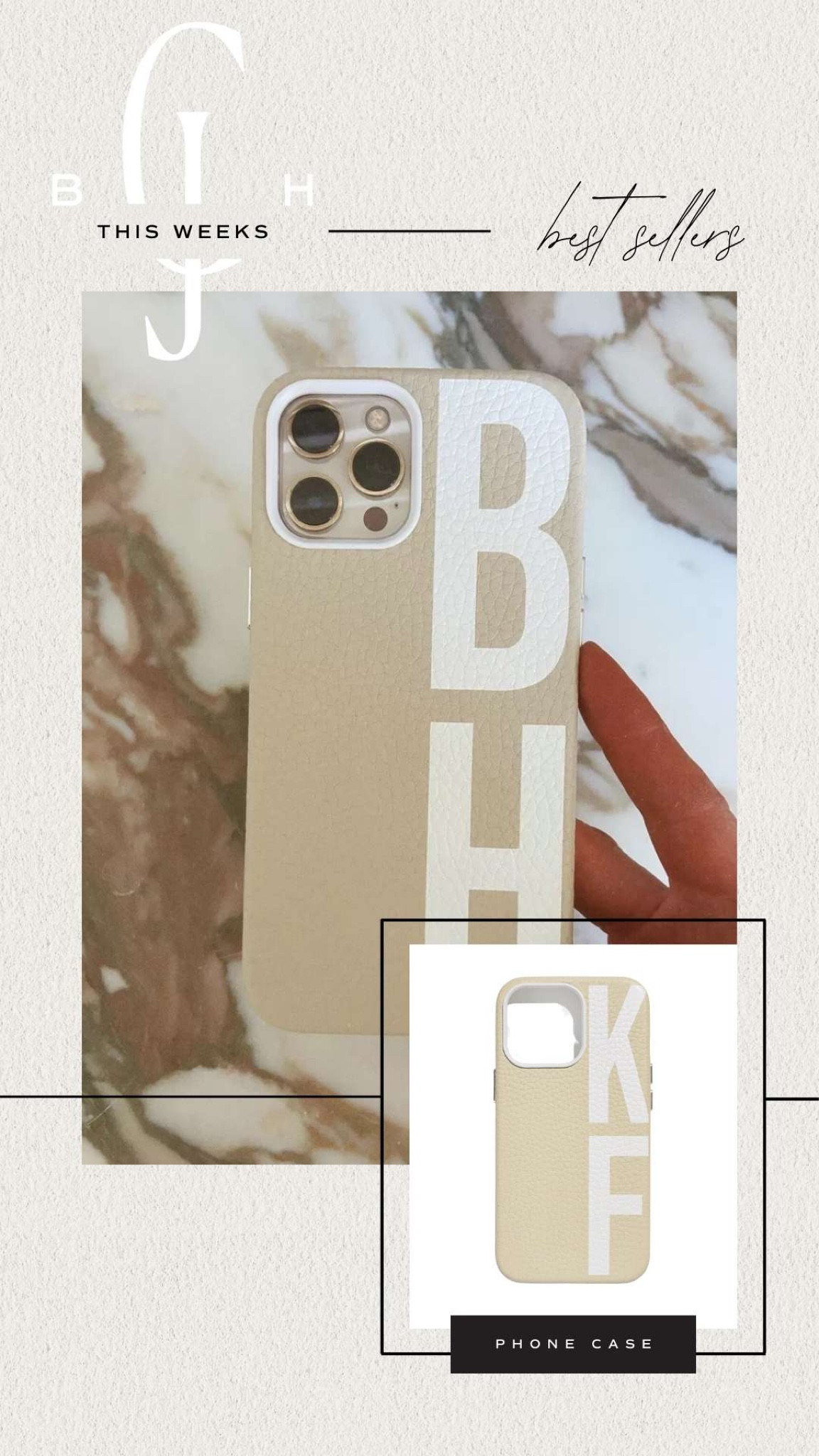 Leather Custom Initial iPhone Case … curated on LTK