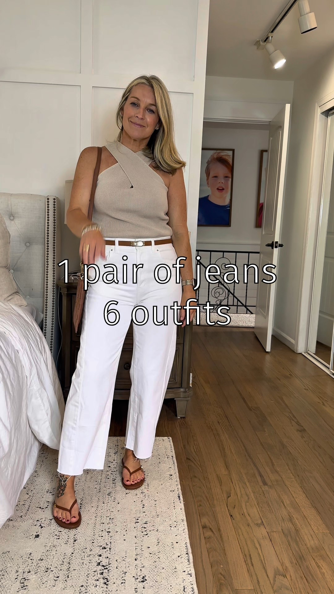 Pieced Barrel-Leg Jeans curated on LTK