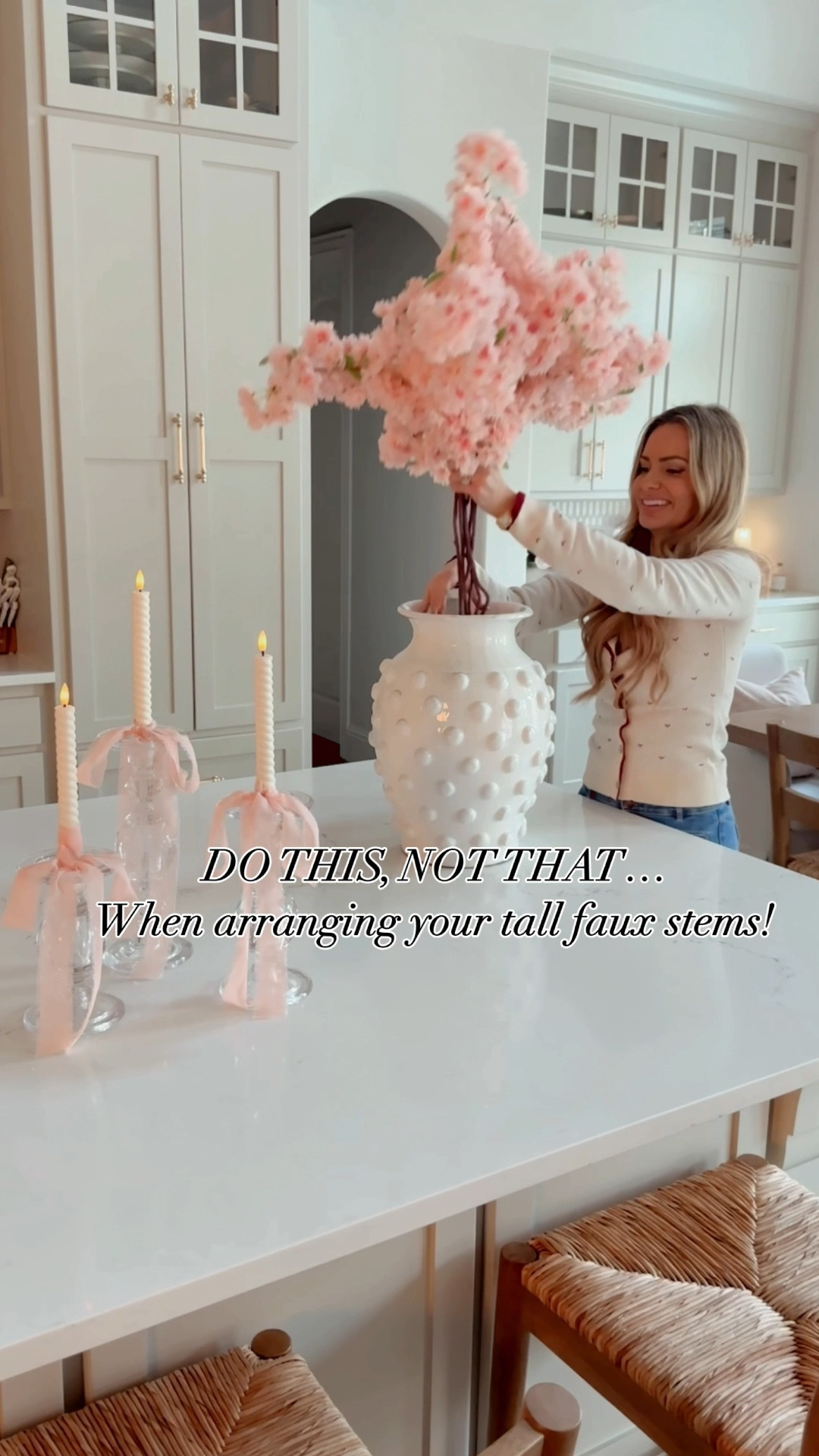 Faux Cherry Blossom in Pink - 44" curated on LTK