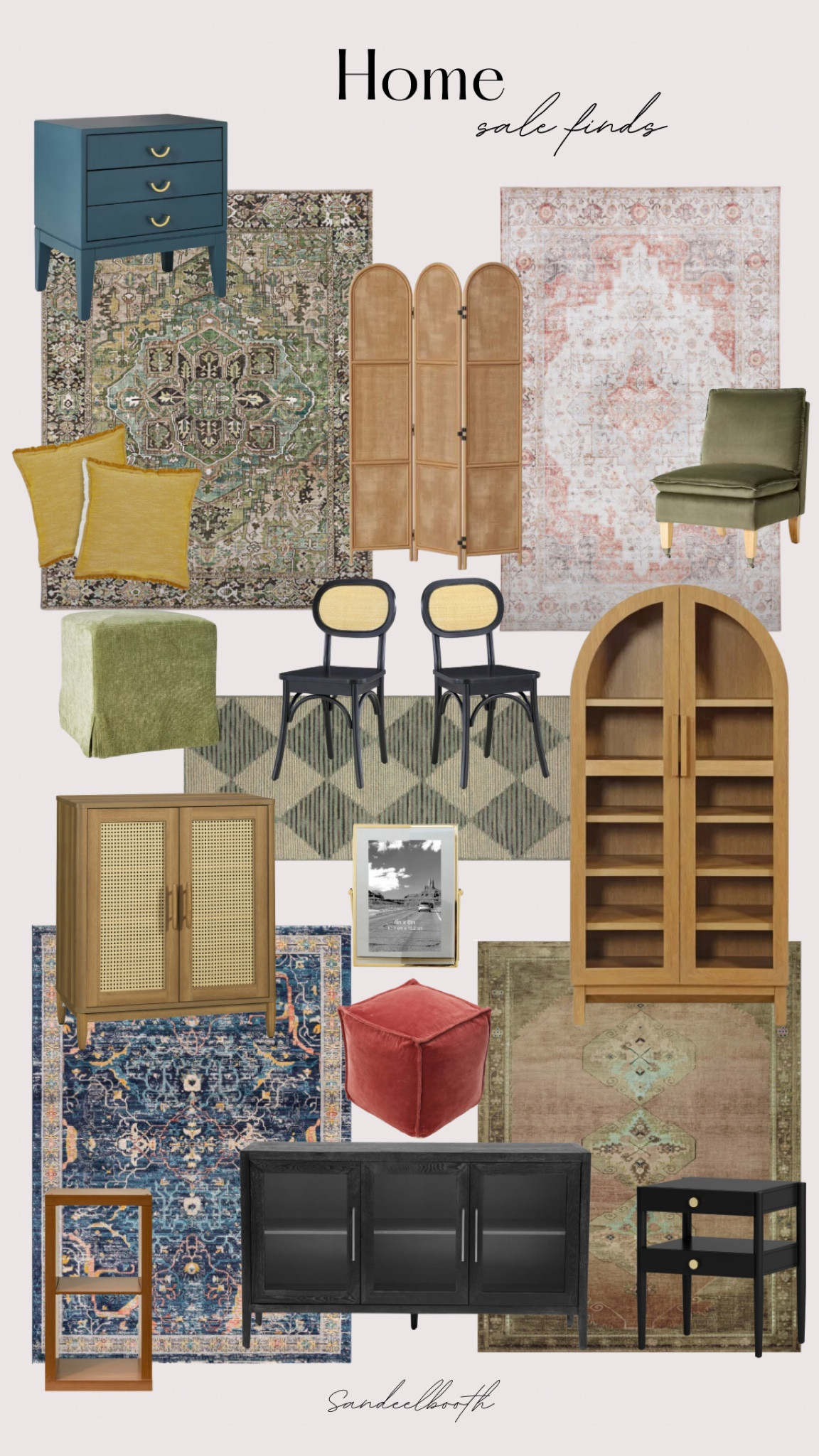 Alkire Floral Navy Blue Area Rug curated on LTK