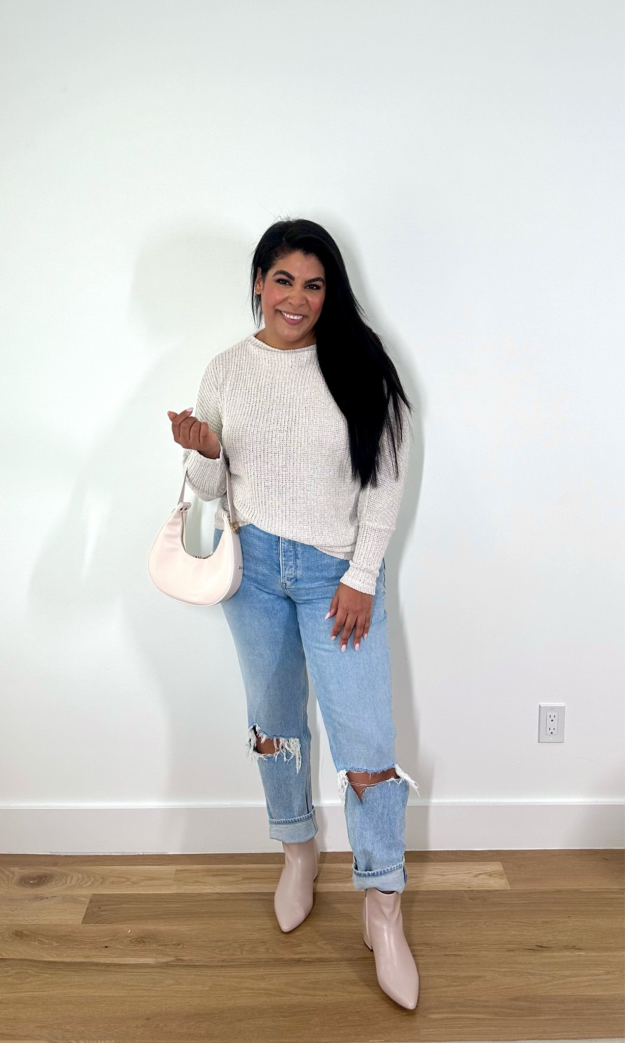 Slouchy Off Shoulder Open Stitch … curated on LTK