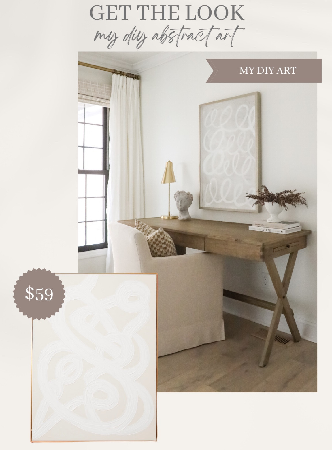 30x40 Framed Tonal Plaster Loop … curated on LTK