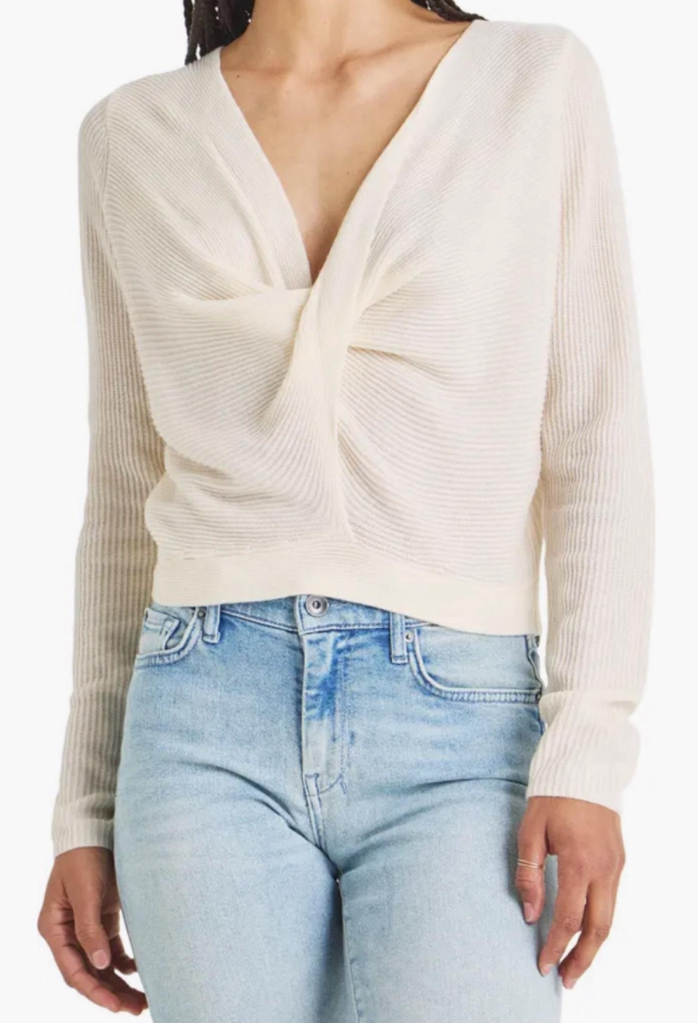 Splendid Leah Twist Front Sweater curated on LTK