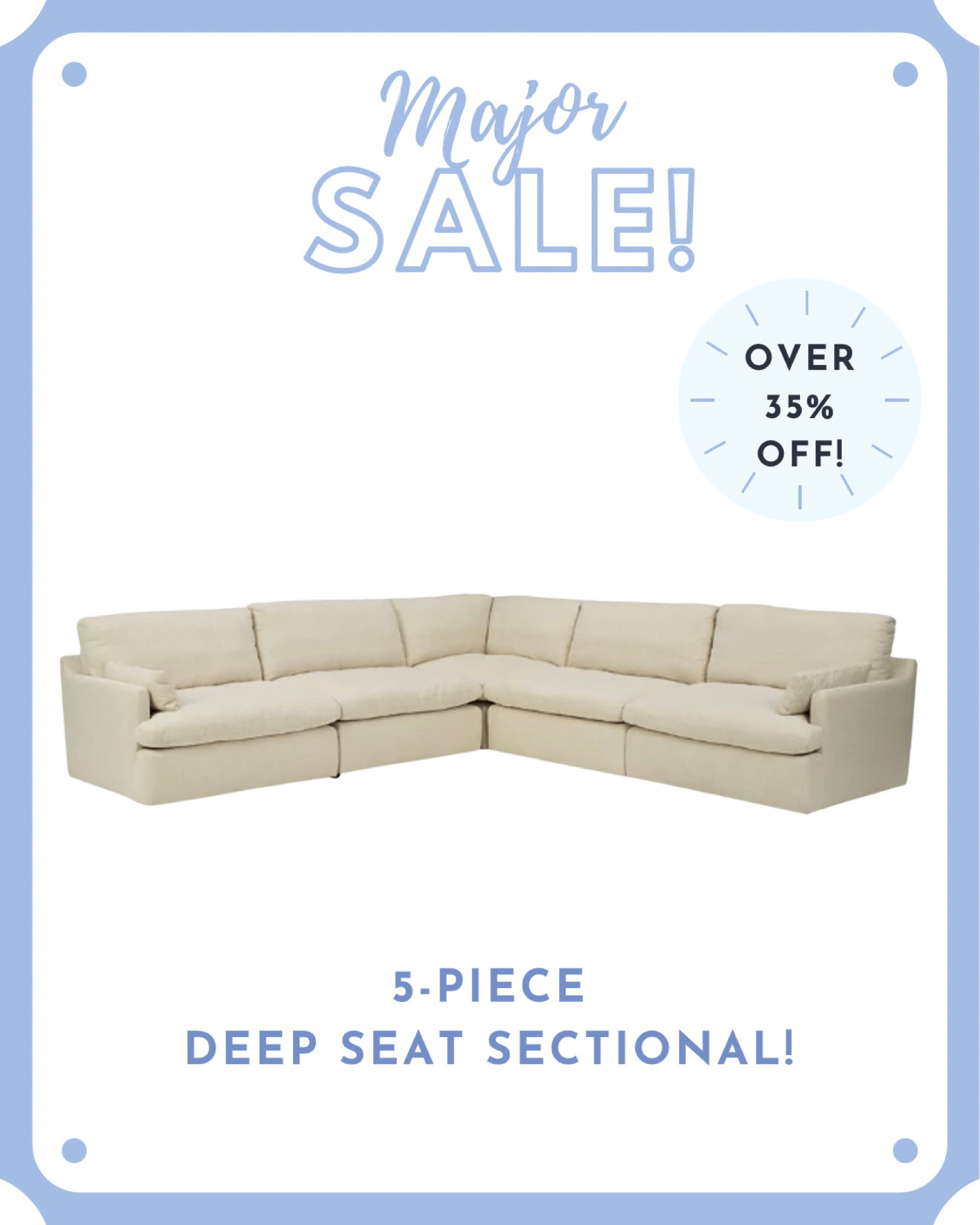 Tanavi 5 Piece Sectional