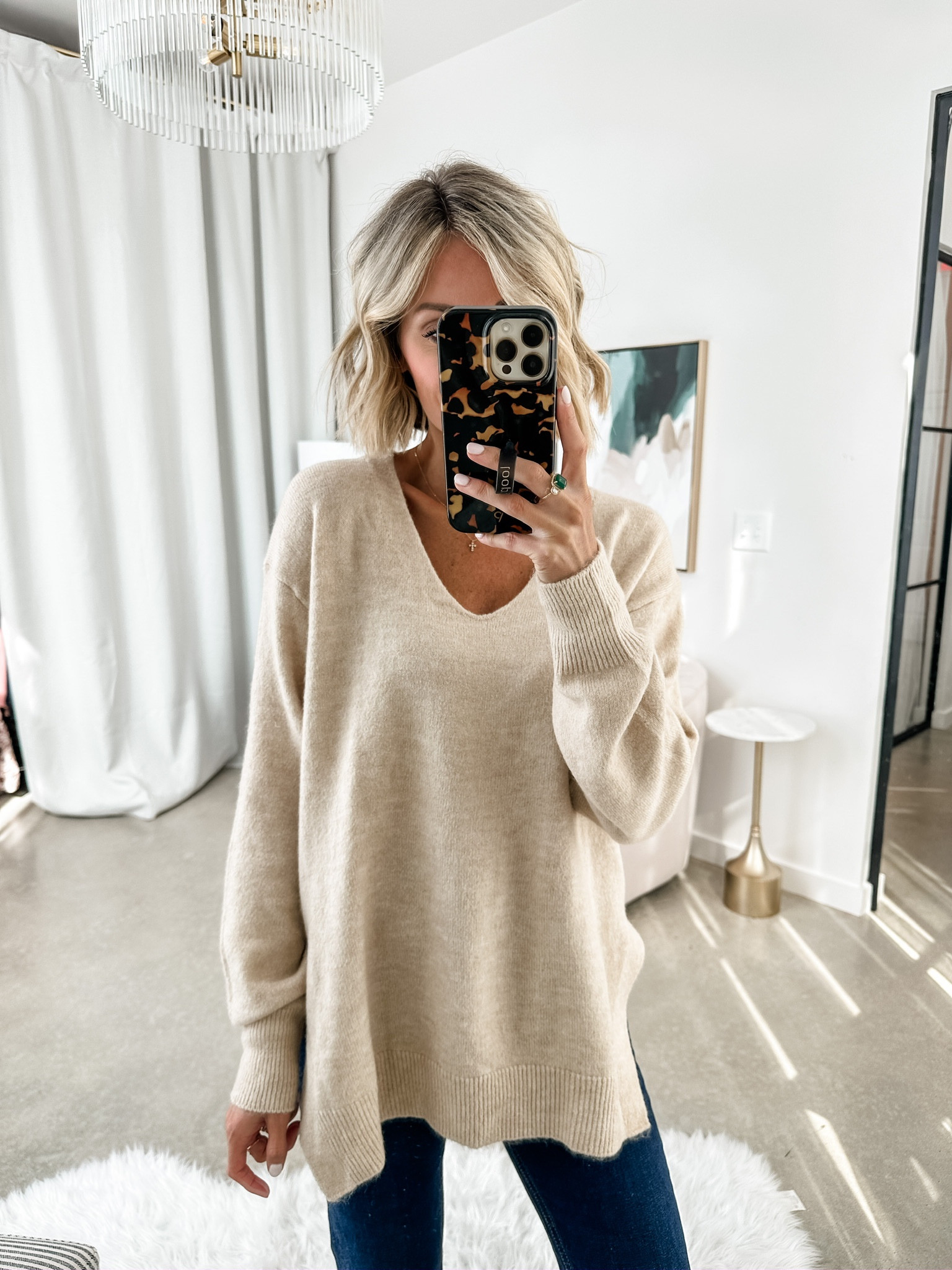 Oversized Sweater - Light beige - … curated on LTK