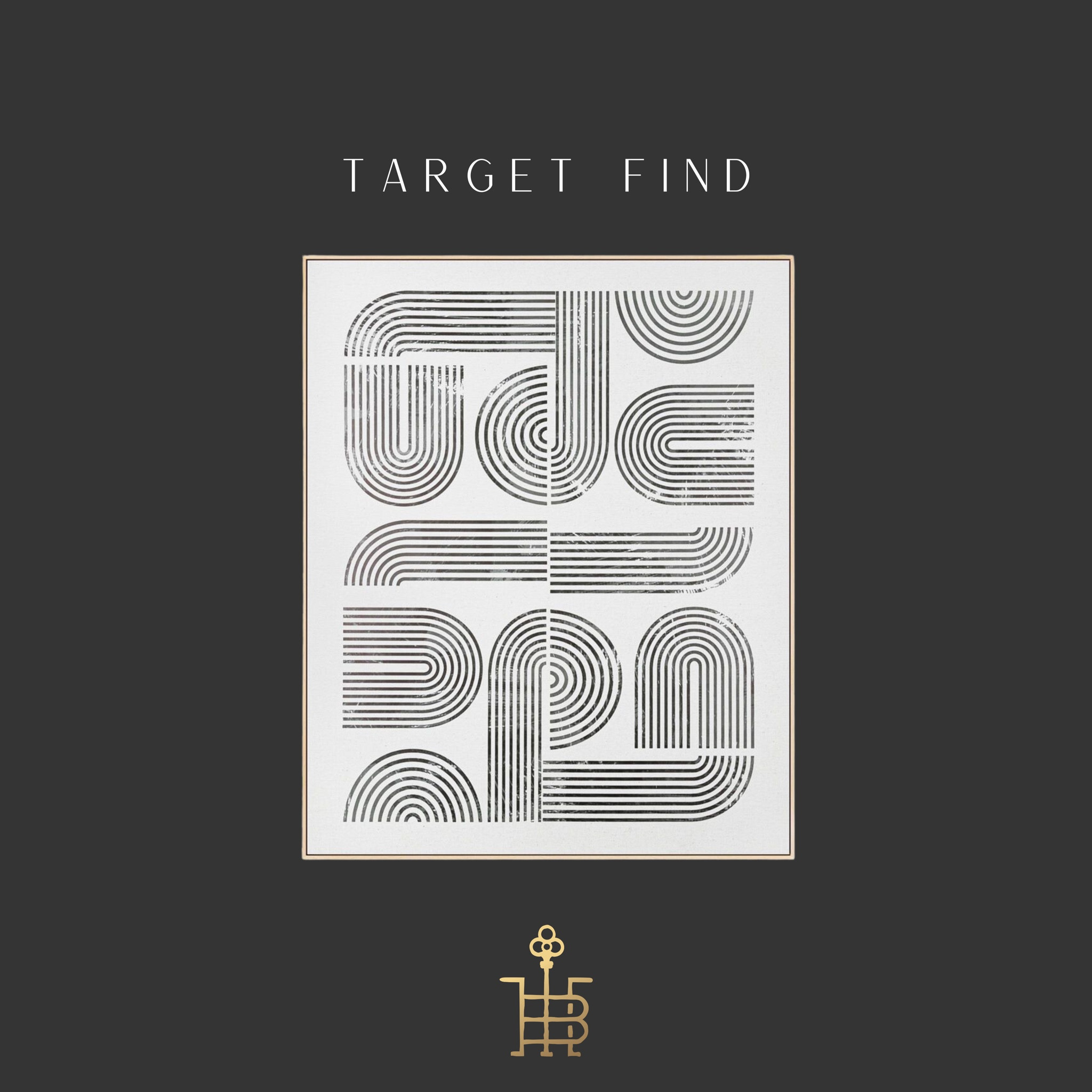 45" x 55" Line Art I Framed Kraft … curated on LTK