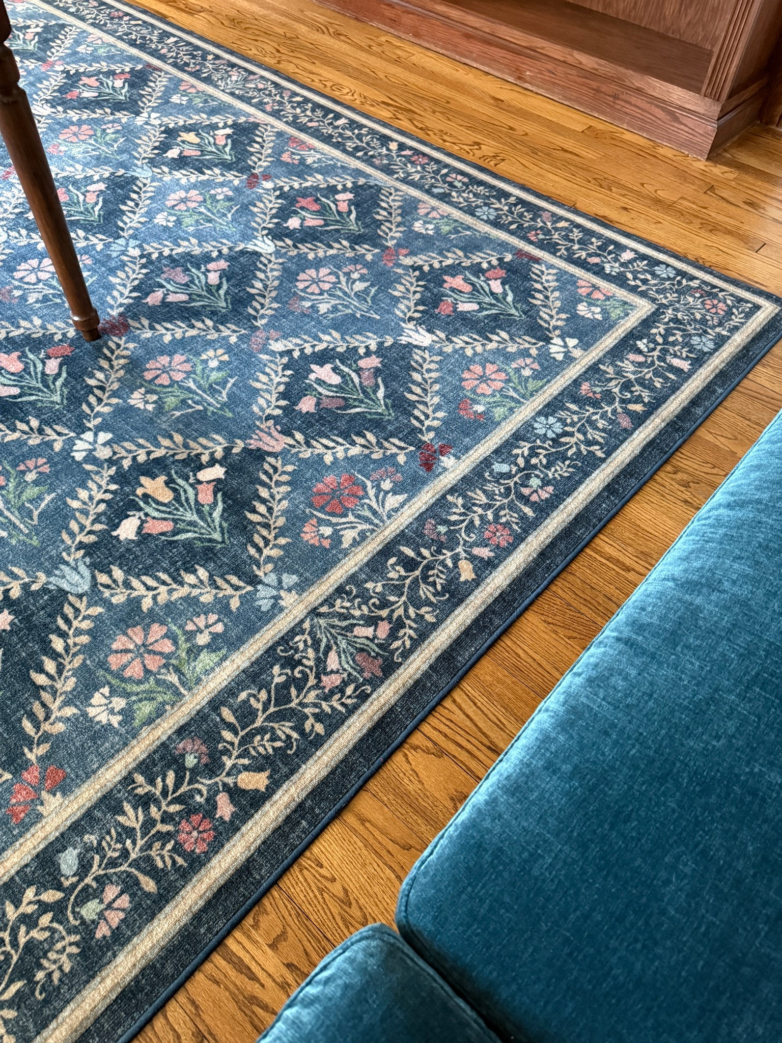 Morris & Co. Bellflowers Blue Rug curated on LTK