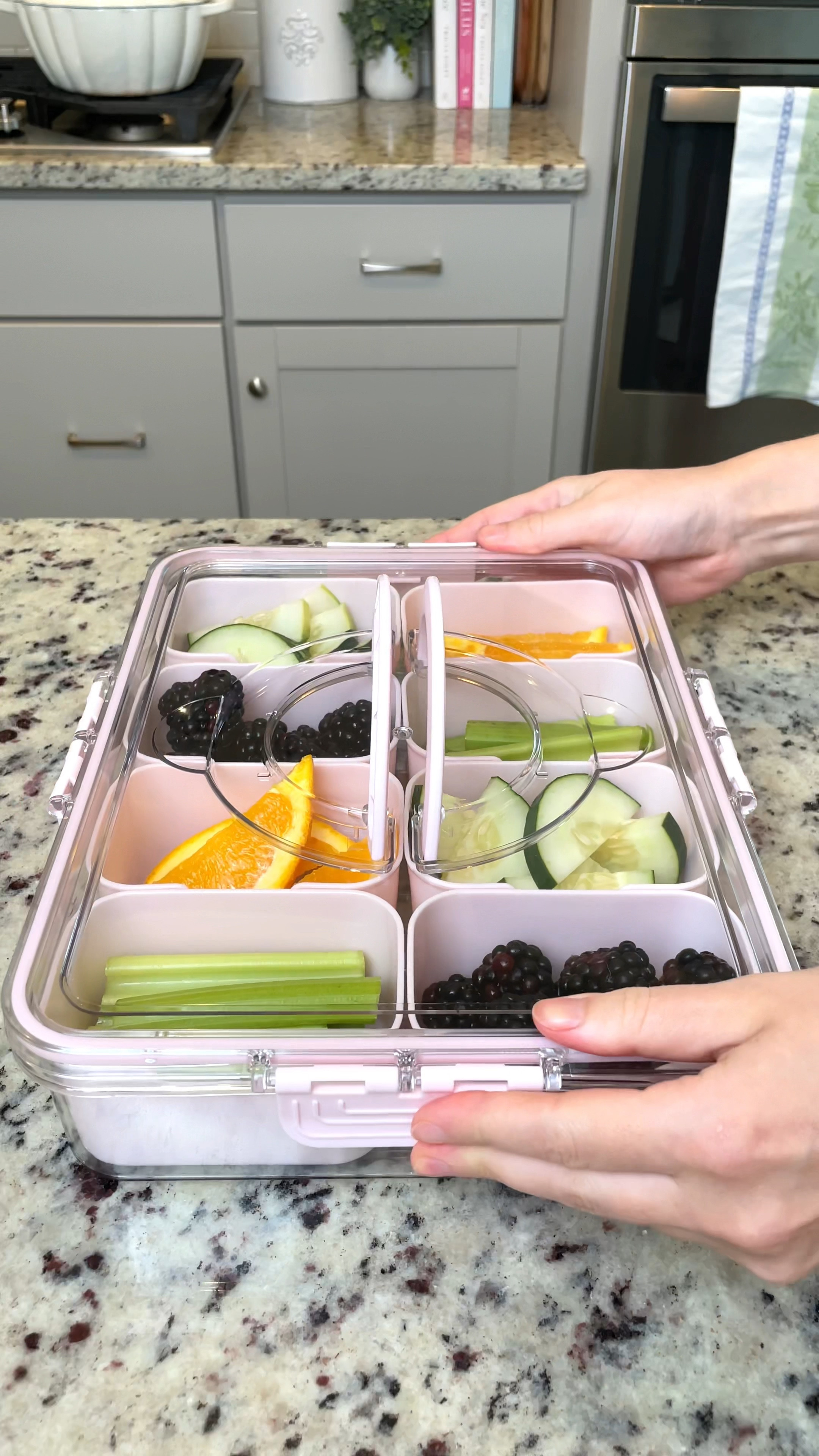 Divided Snack Serving Tray with … curated on LTK