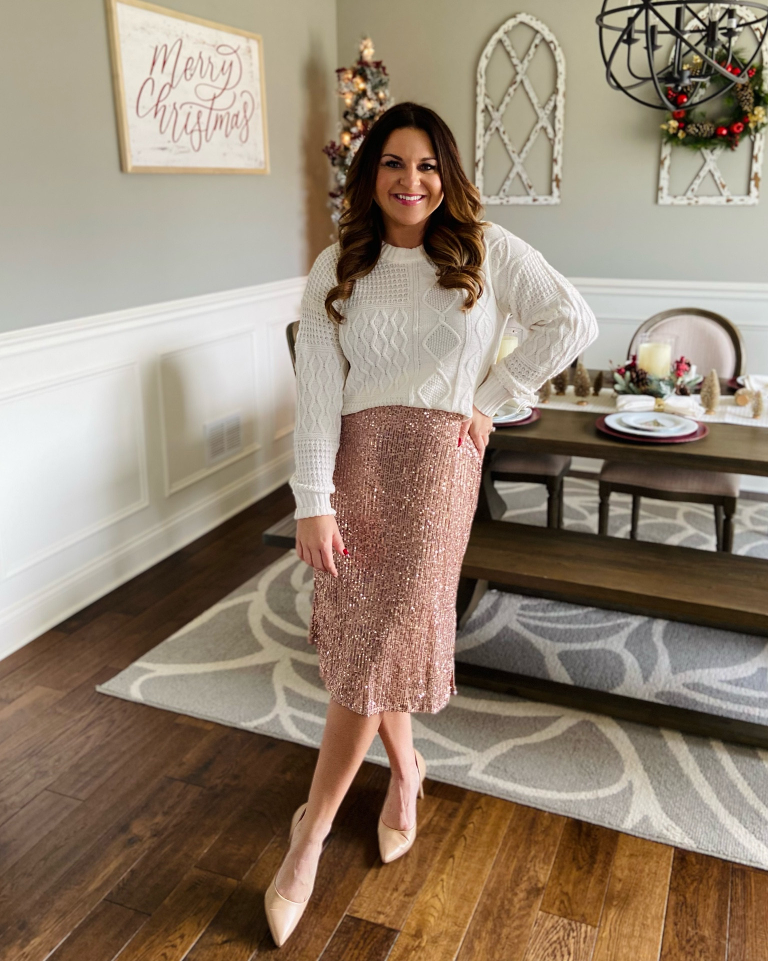 Time and Tru Women's Sequin Pull … curated on LTK